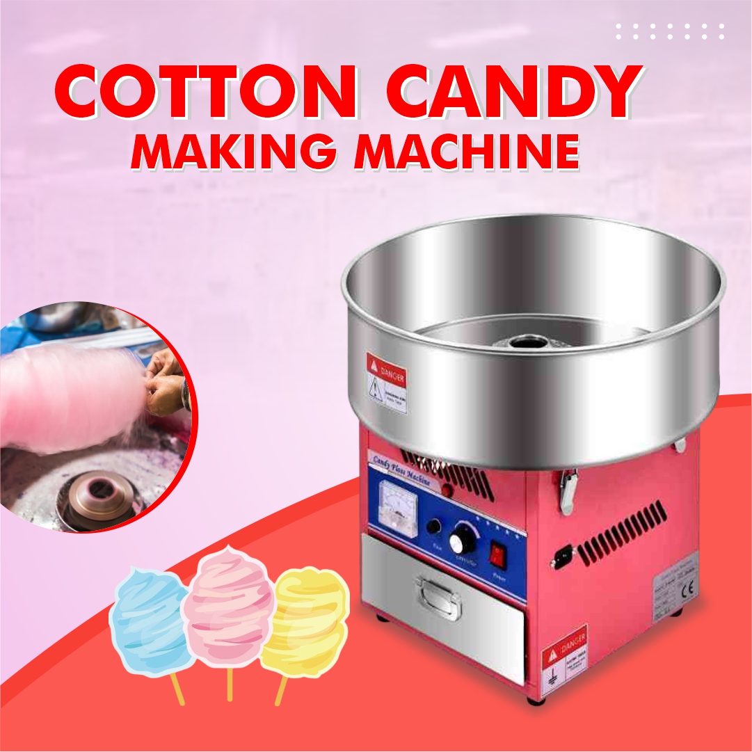 Carnival Cotton Candy Machine | Heavy-Duty Candy Floss Maker for Events ...