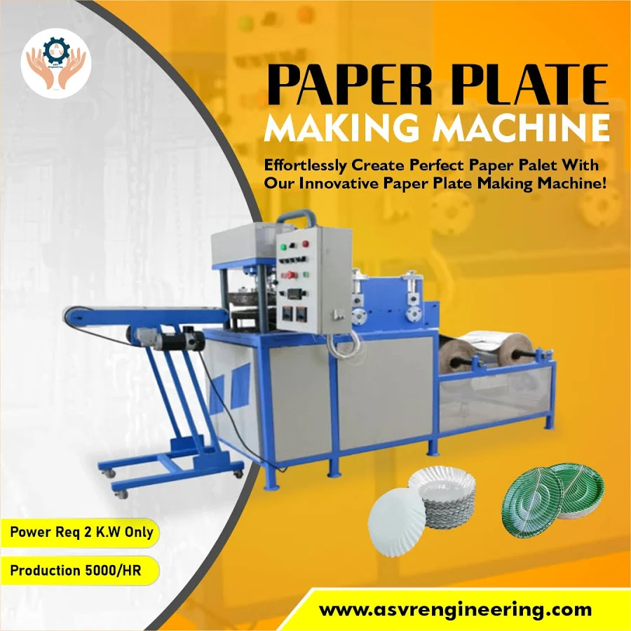 Automatic Paper Cup Making Machine Manufacturer in India | ASVR Engineering
